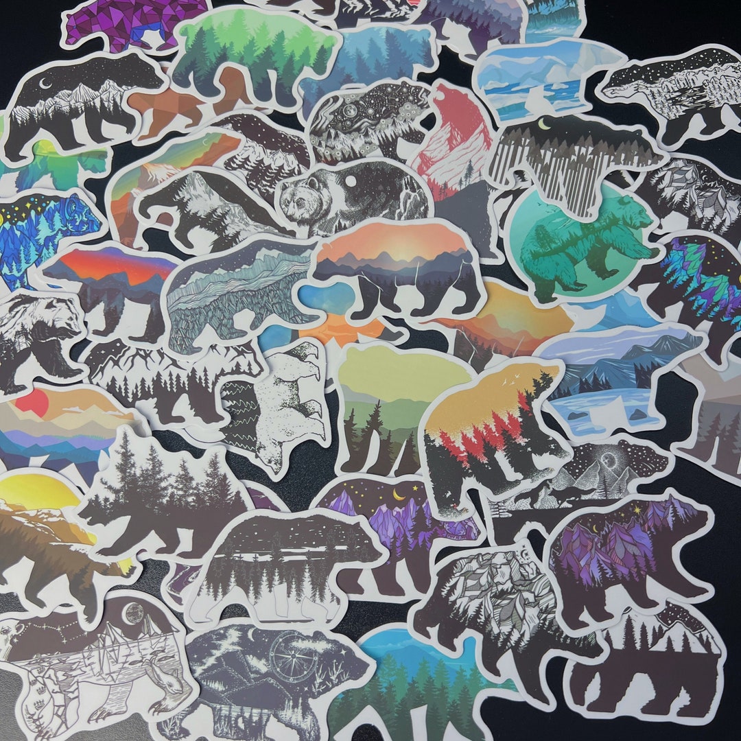 US States Stickers, 50 Assorted US States Stickers, United States Map ...