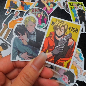 Banana Fish Stickers, 100 Assorted Banana Fish Stickers, Anime BL ...