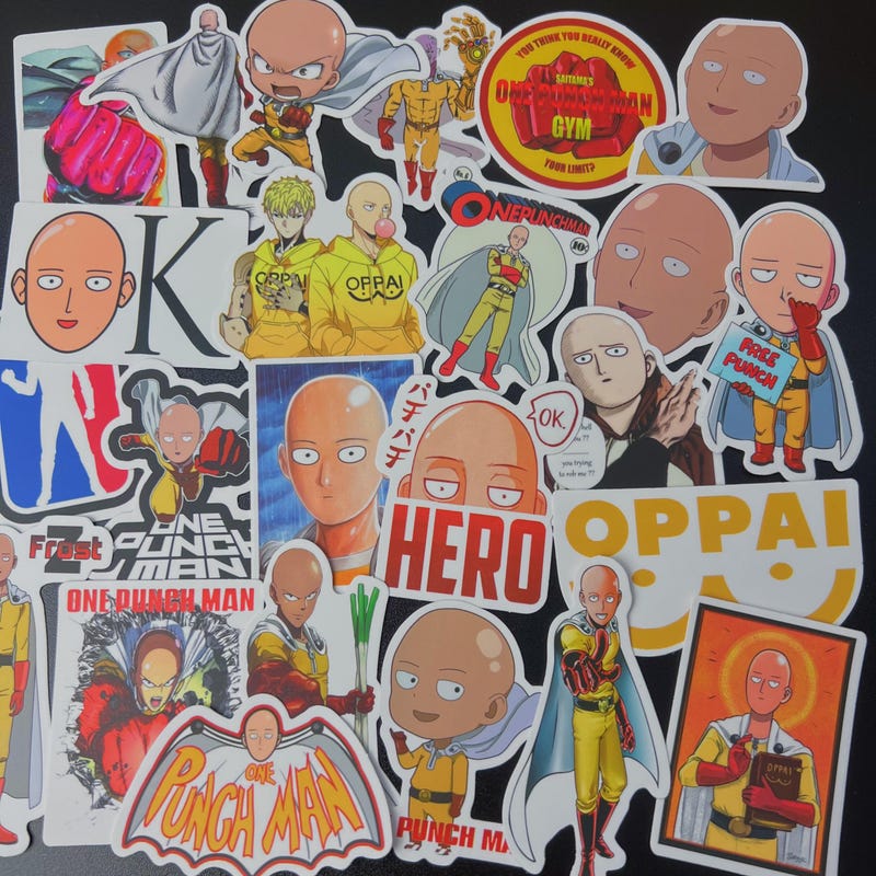 One Punch Man Stickers - Etsy