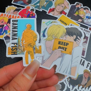 Banana Fish Stickers, 100 Assorted Banana Fish Stickers, Anime BL ...
