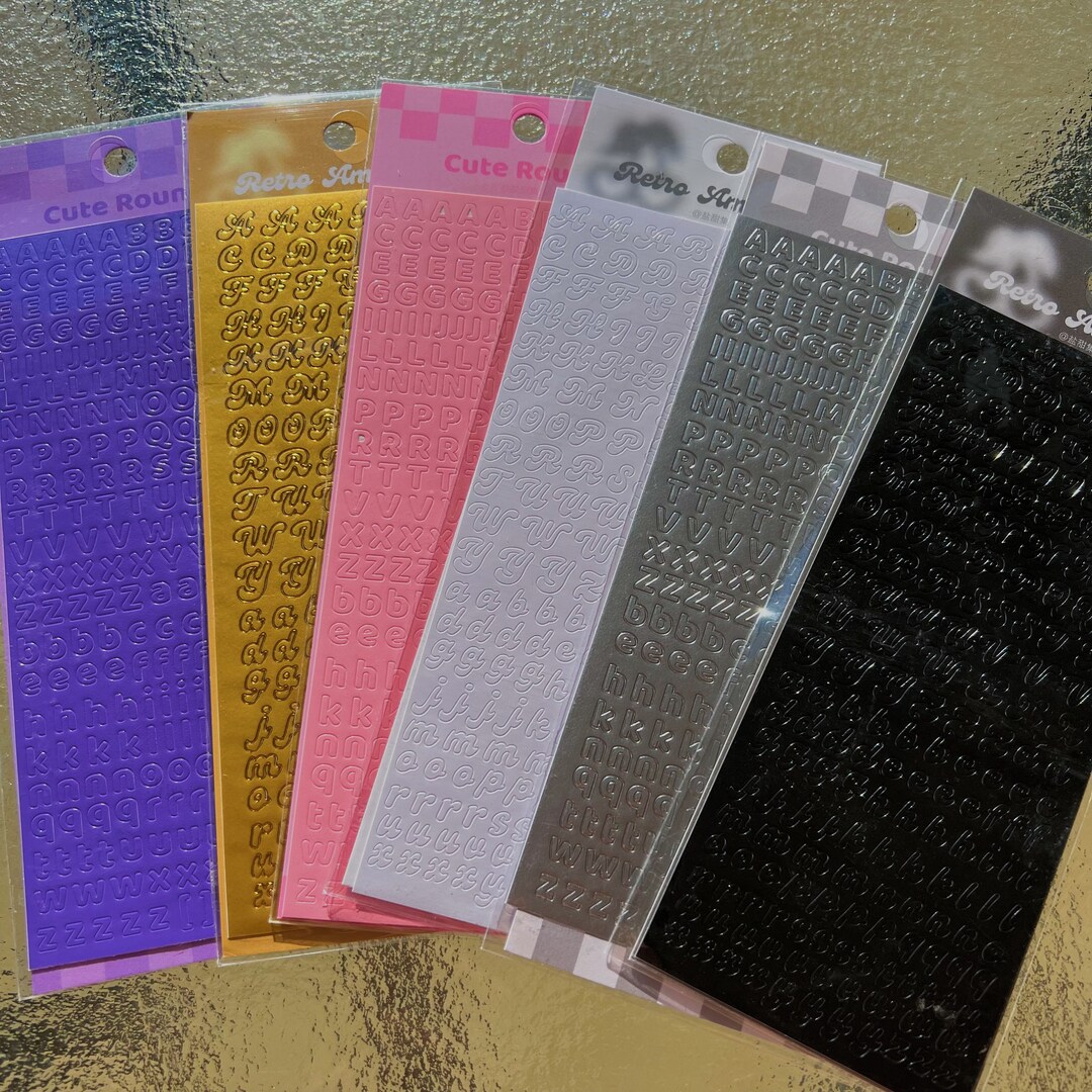 LETTER POLCO STICKERS, Holographic Letter Stickers, Photocard Frame ...