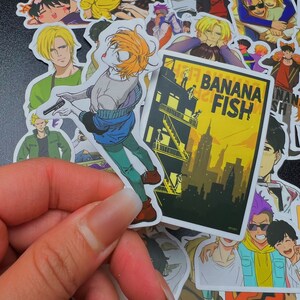 Banana Fish Stickers, 100 Assorted Banana Fish Stickers, Anime BL ...