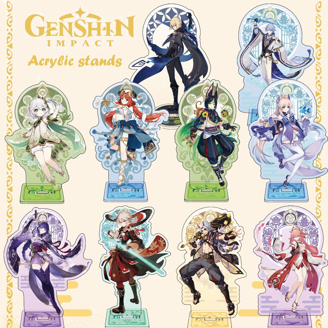 Genshin Impact Acrylic Stands, Genshin Impact Standee, Genshin Figurine ...