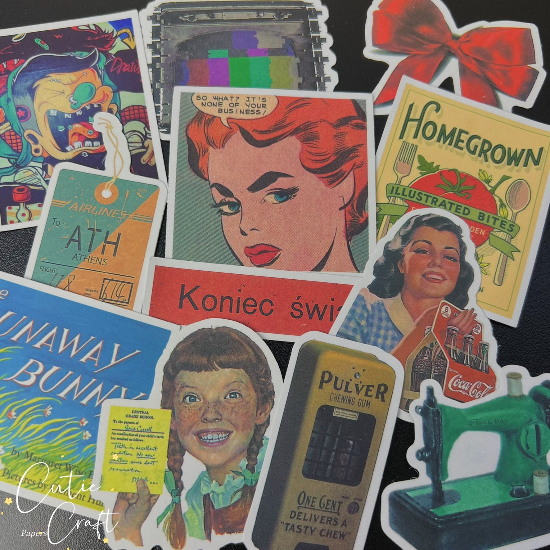 POP CULTURE Stickers 50pc Pop Art Stickers Vintage Poster - Etsy