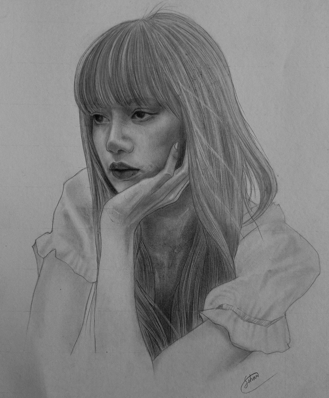 Lisa Fanart,lisa Pencil Portrait,lisa Portrait,lisa Graphite Portrait ...