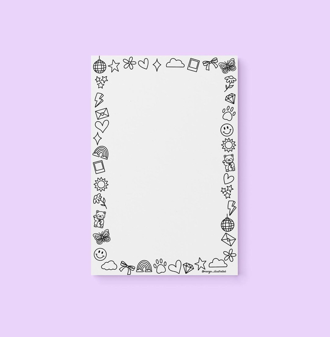 Doodles Color-in Notepad, Coloring Notepad, Activity Notepad, Gift for ...