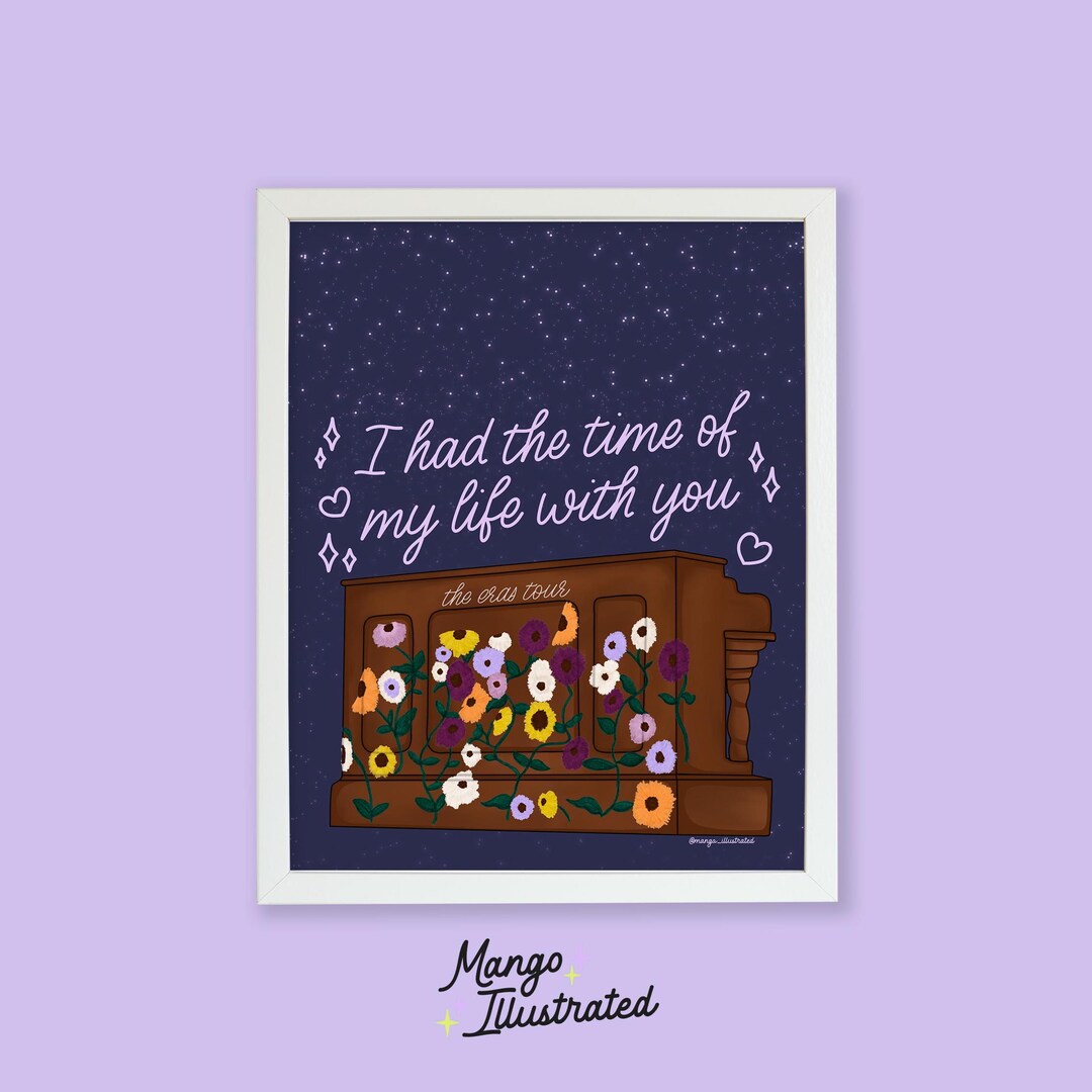 Eras Tour Acoustic Piano 8 X 10 in Fine Art Print, Taylor Eras Wall Art ...