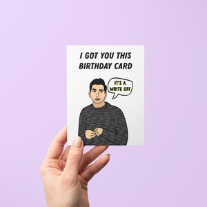 It's a Write off Birthday Card, David Rose Card, Birthday Card for ...