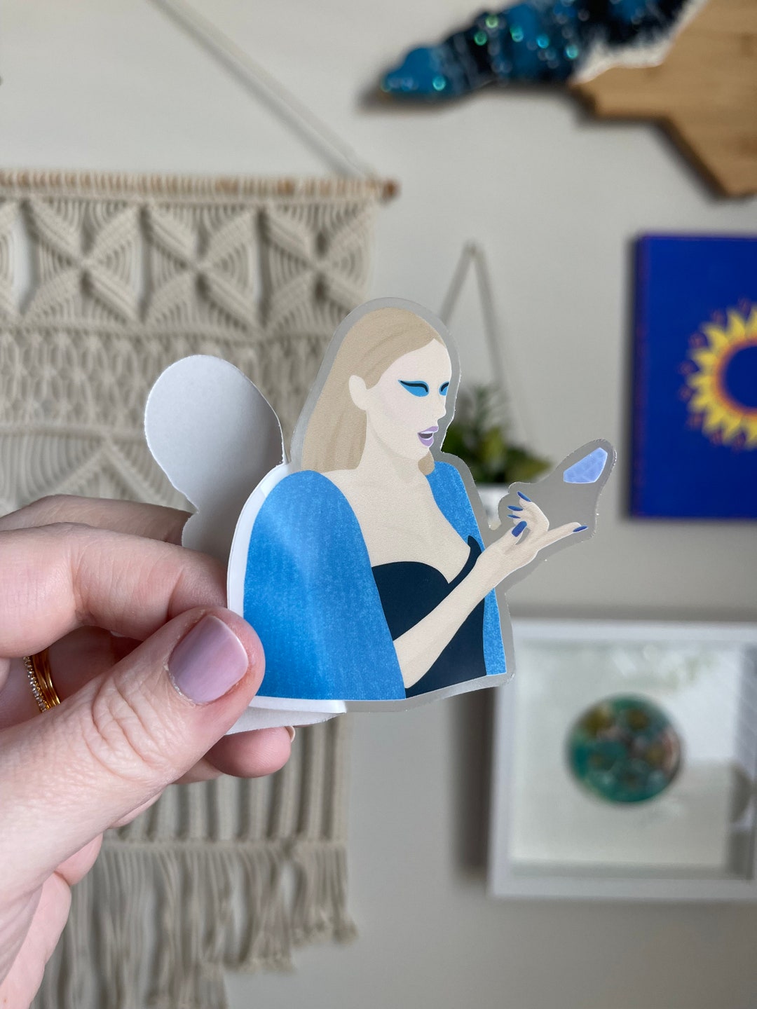 CLEAR Bejeweled Taylor Sticker, Bejeweled Diamond Gem Sticker, Taylor ...