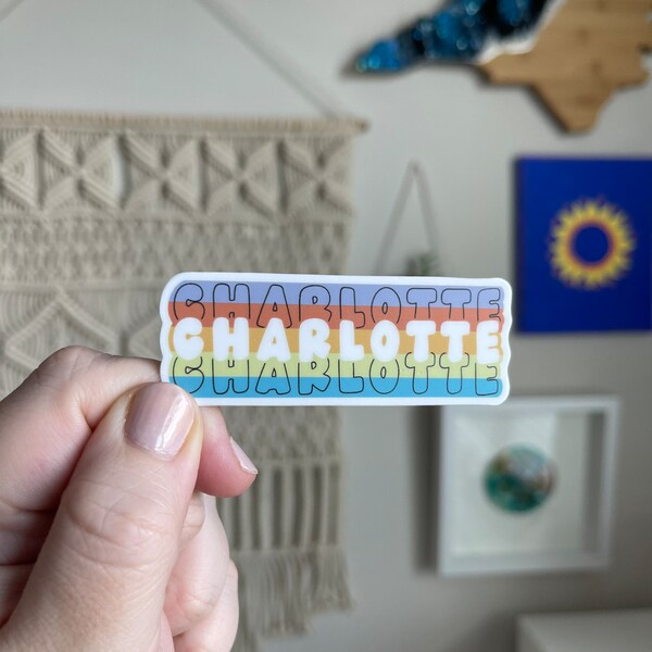Charlotte Nc Sticker - Etsy