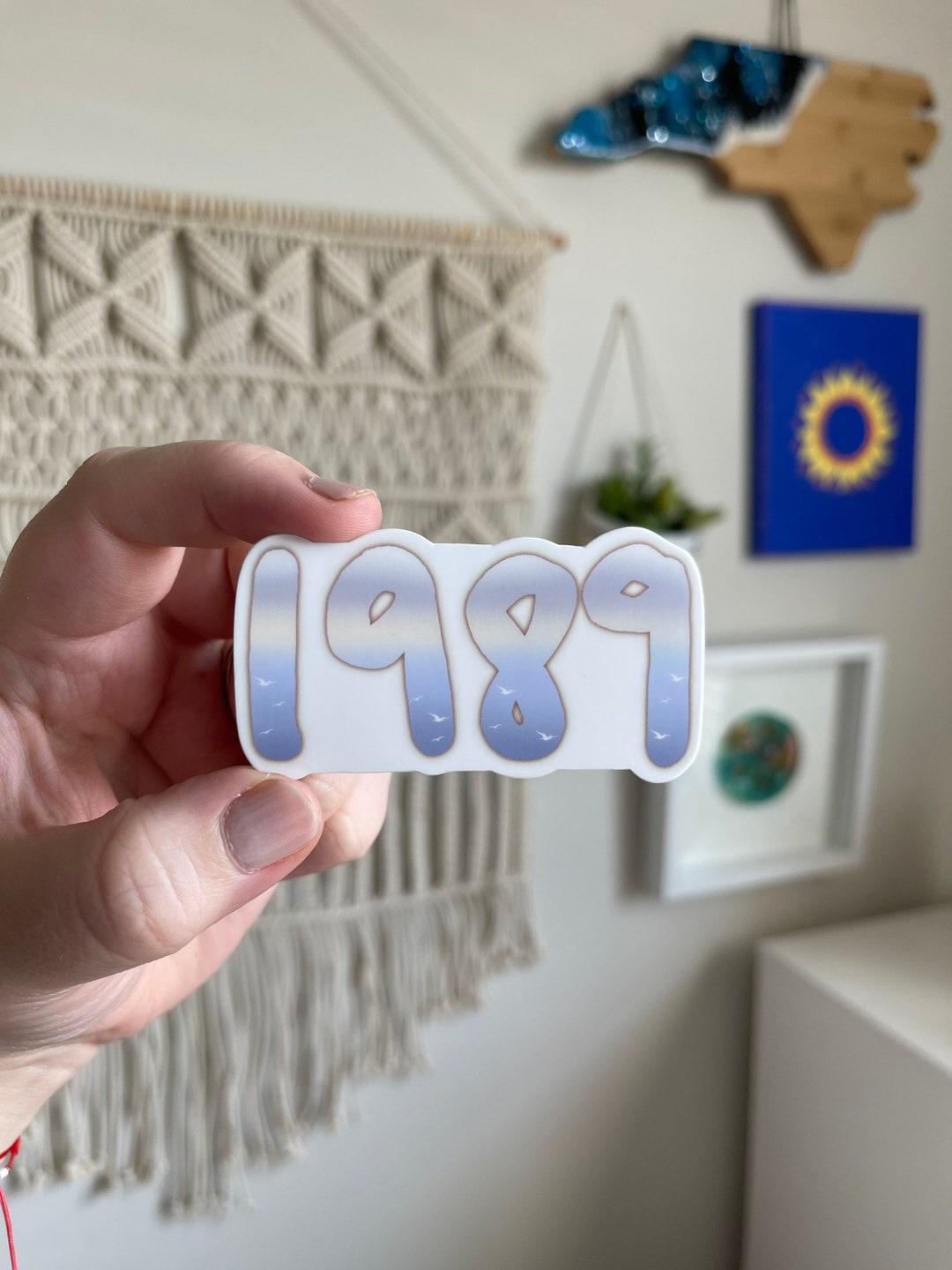 1989 Seagulls Sunset Taylor Swift Handwriting Sticker, Waterproof ...