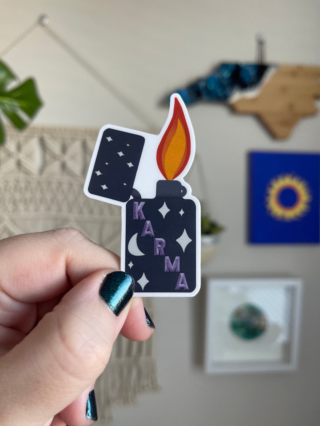 Karma Lighter Sticker, Taylor Swift Midnights Inspired Sticker ...