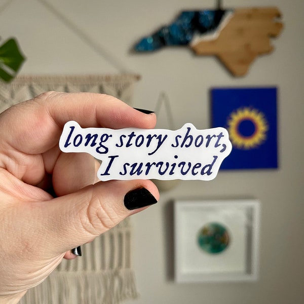 I Survived Sticker - Etsy
