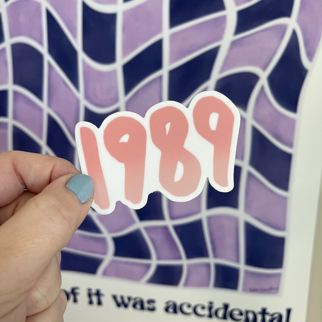 1989 Sticker, Pink, Swiftie Sticker, Taylor 1989 Era Inspired, Gift for ...