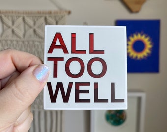 All Too Well Decal - Etsy