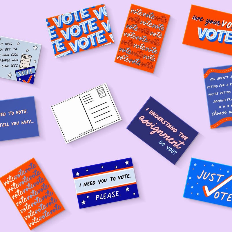 Postcards to Voters - Etsy
