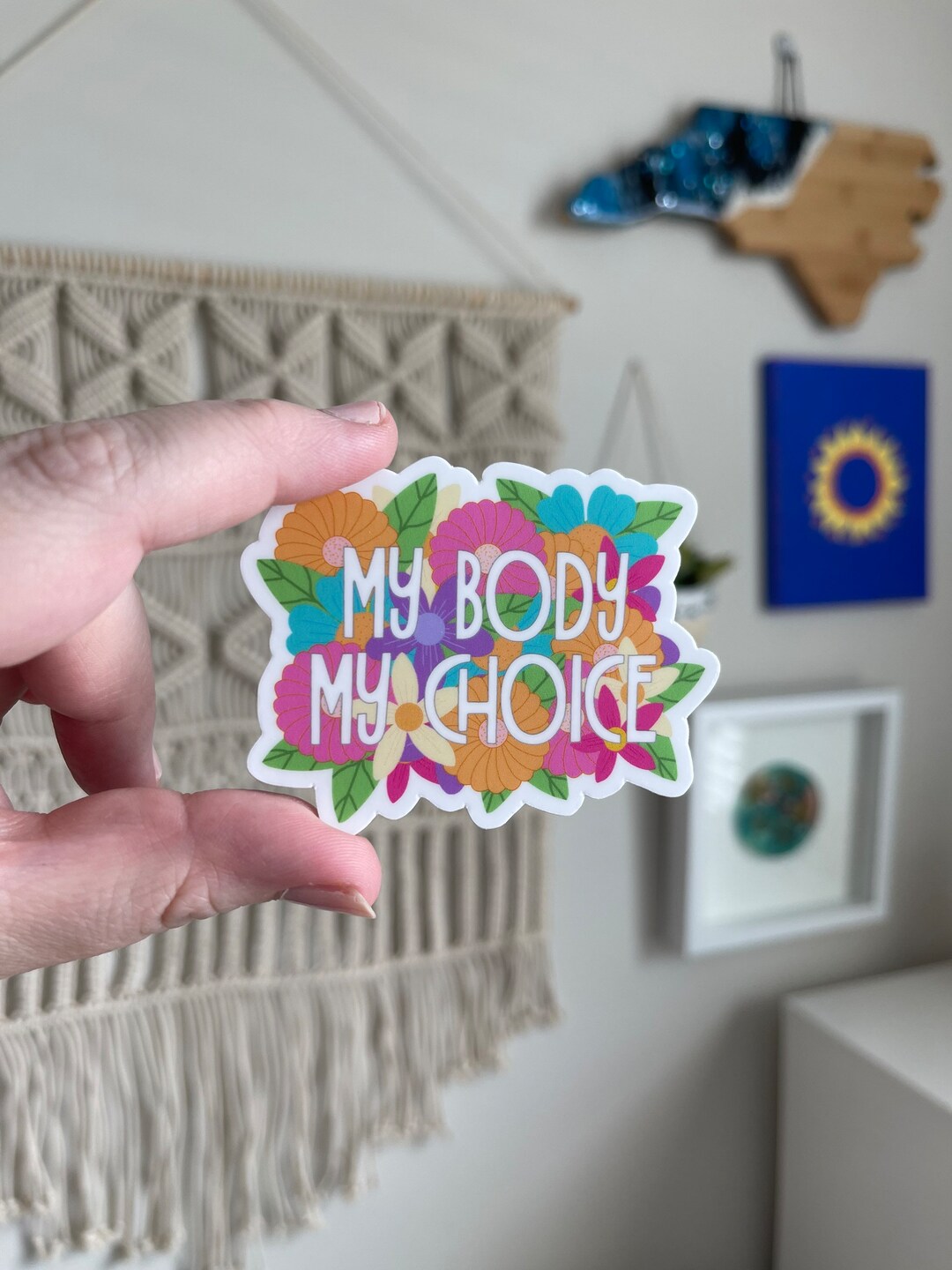 My Body My Choice Sticker, Feminist Pro-choice Sticker, Waterproof ...