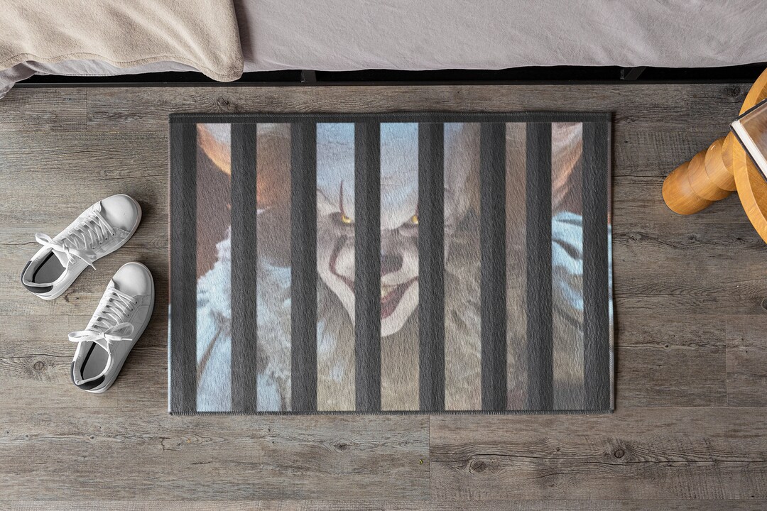 Pennywise Rubber Base Door Mat, Scary Halloween Door Mat, IT Door Mat ...