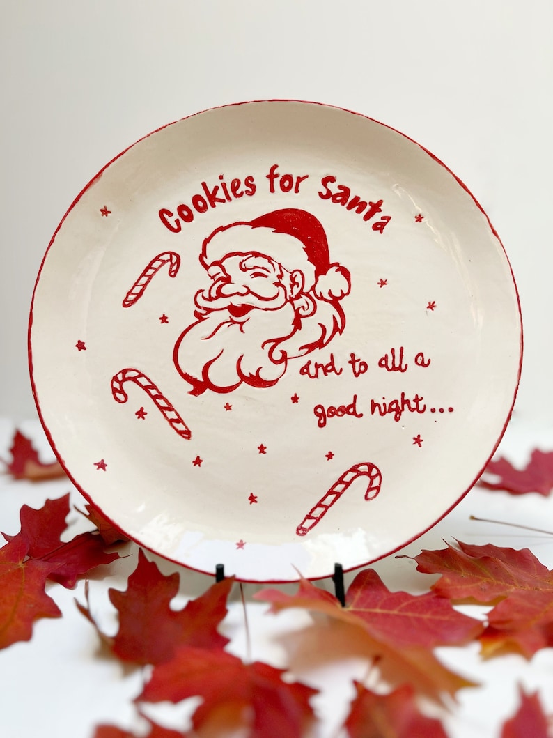 Custom Santa Cookie Plate - Etsy
