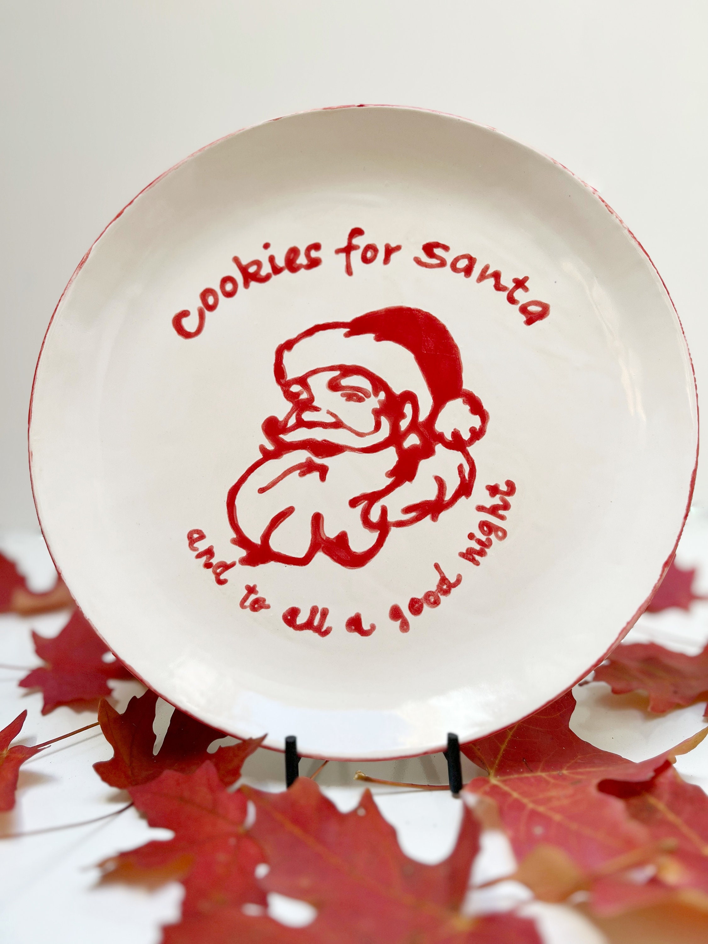 Custom Santa Cookie Plate - Etsy