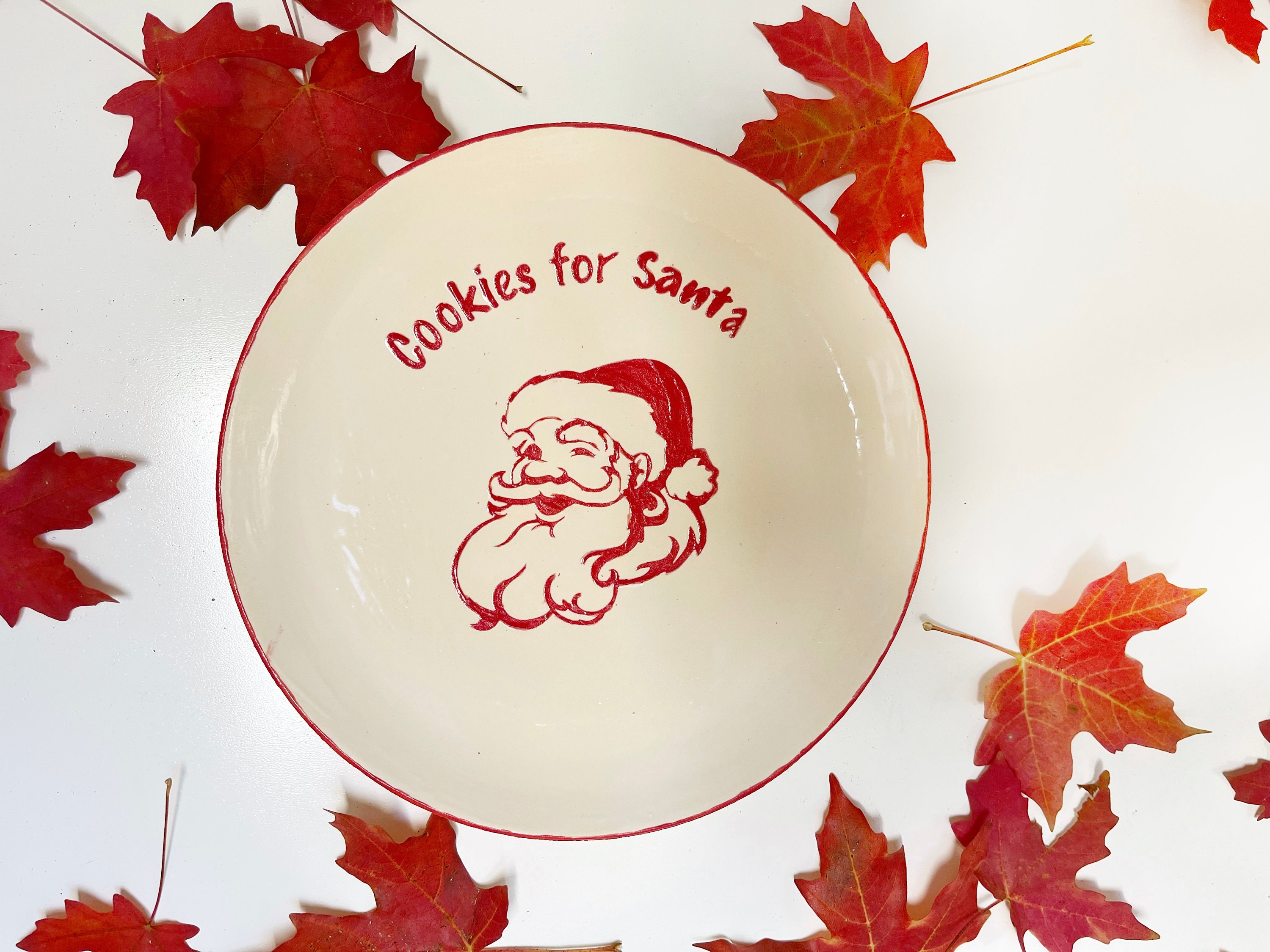Custom Santa Cookie Plate - Etsy