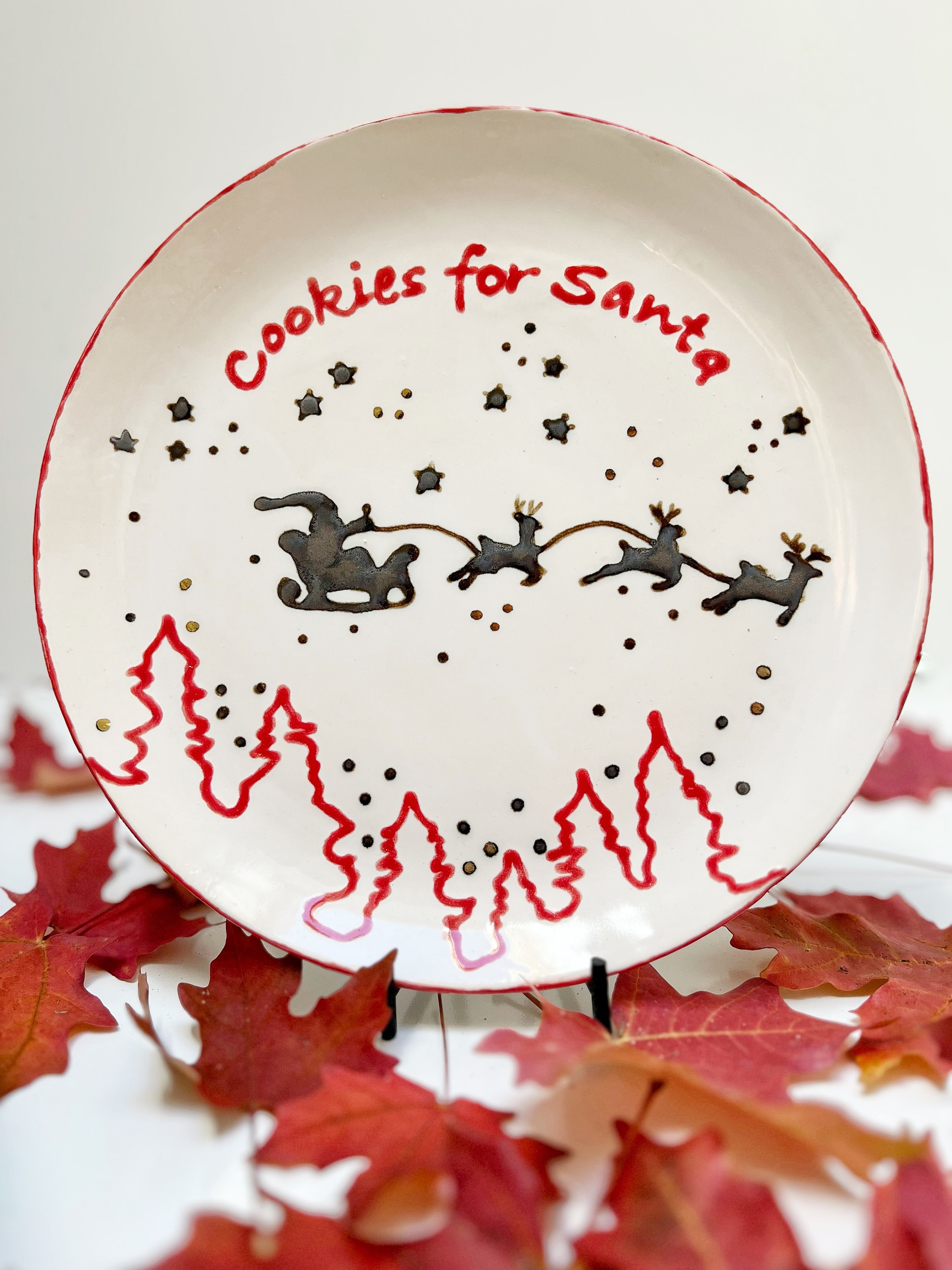 Custom Santa Cookie Plate - Etsy