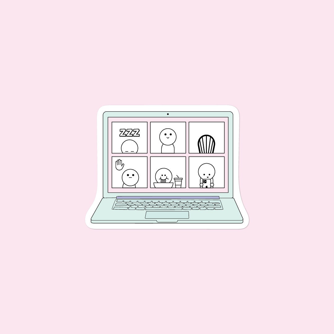 Zoom Sticker Teachers, Students, Funny, Covid, Distance Learning - Etsy