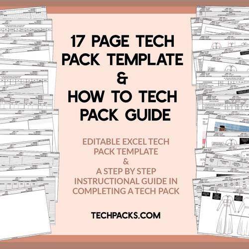 Apparel Tech Pack 17 Page Tech Pack Template Free How to - Etsy