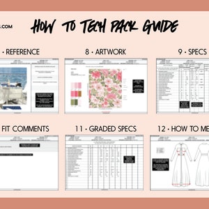 Apparel Tech Pack • 17 Page Tech Pack Template + Free How to Tech Pack ...
