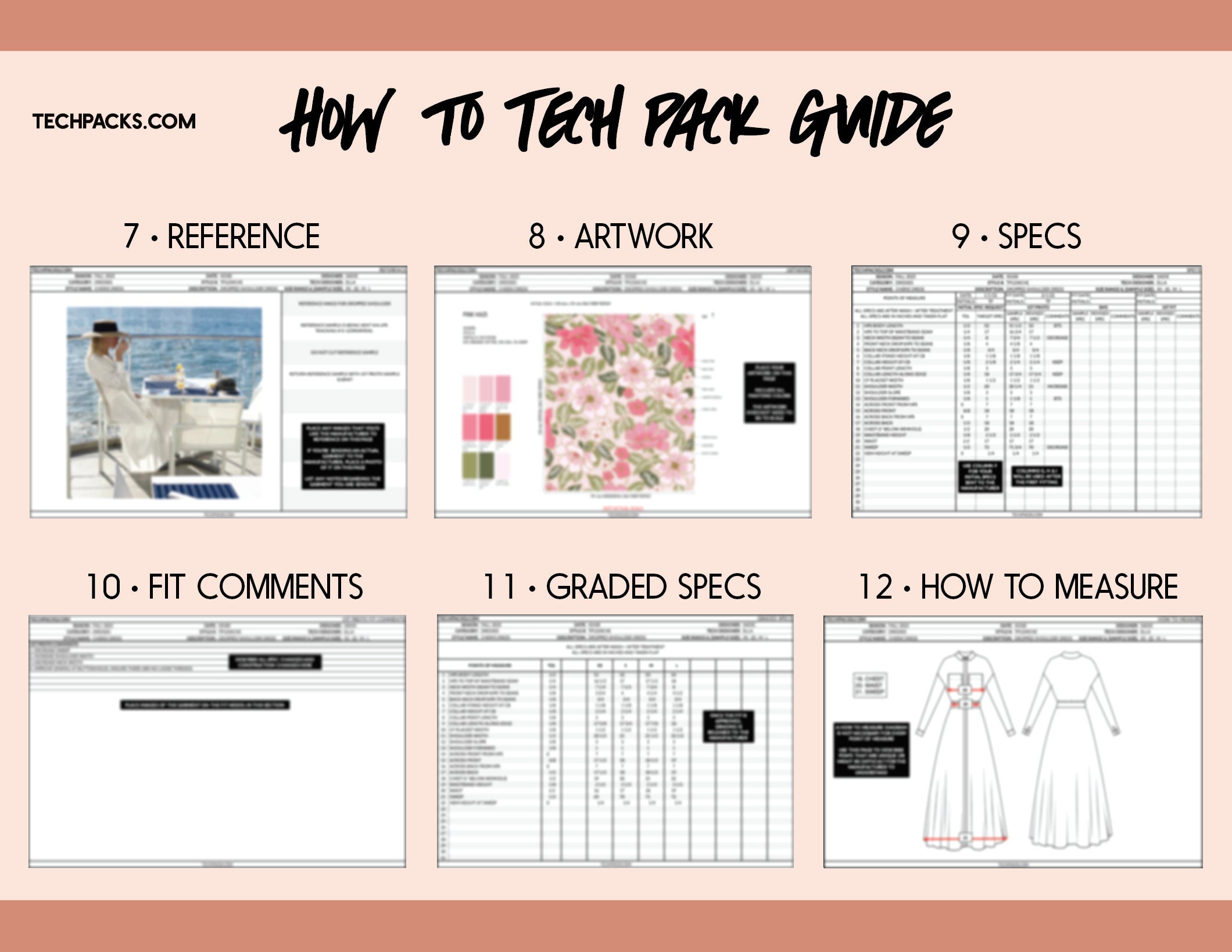 Apparel Tech Pack • 17 Page Tech Pack Template + Free How to Tech Pack ...