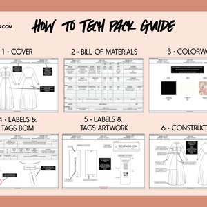 Apparel Tech Pack • 17 Page Tech Pack Template + Free How to Tech Pack ...