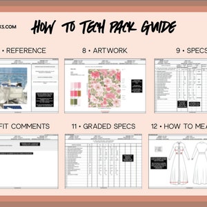 Apparel Tech Pack 17 Page Tech Pack Template Free How to - Etsy