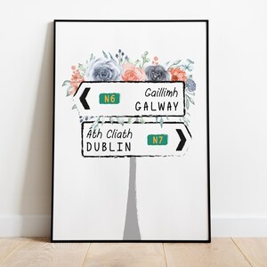 CUSTOM VINTAGE WEDDING Irish Roadsign Print | Irish Gifts, Vintage Home ...