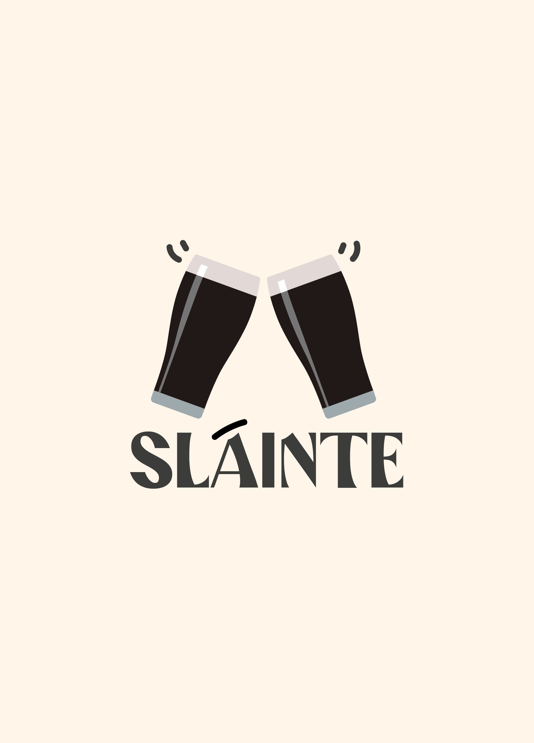 Sláinte Card Cheers to Health in as Gaeilge Fun - Etsy