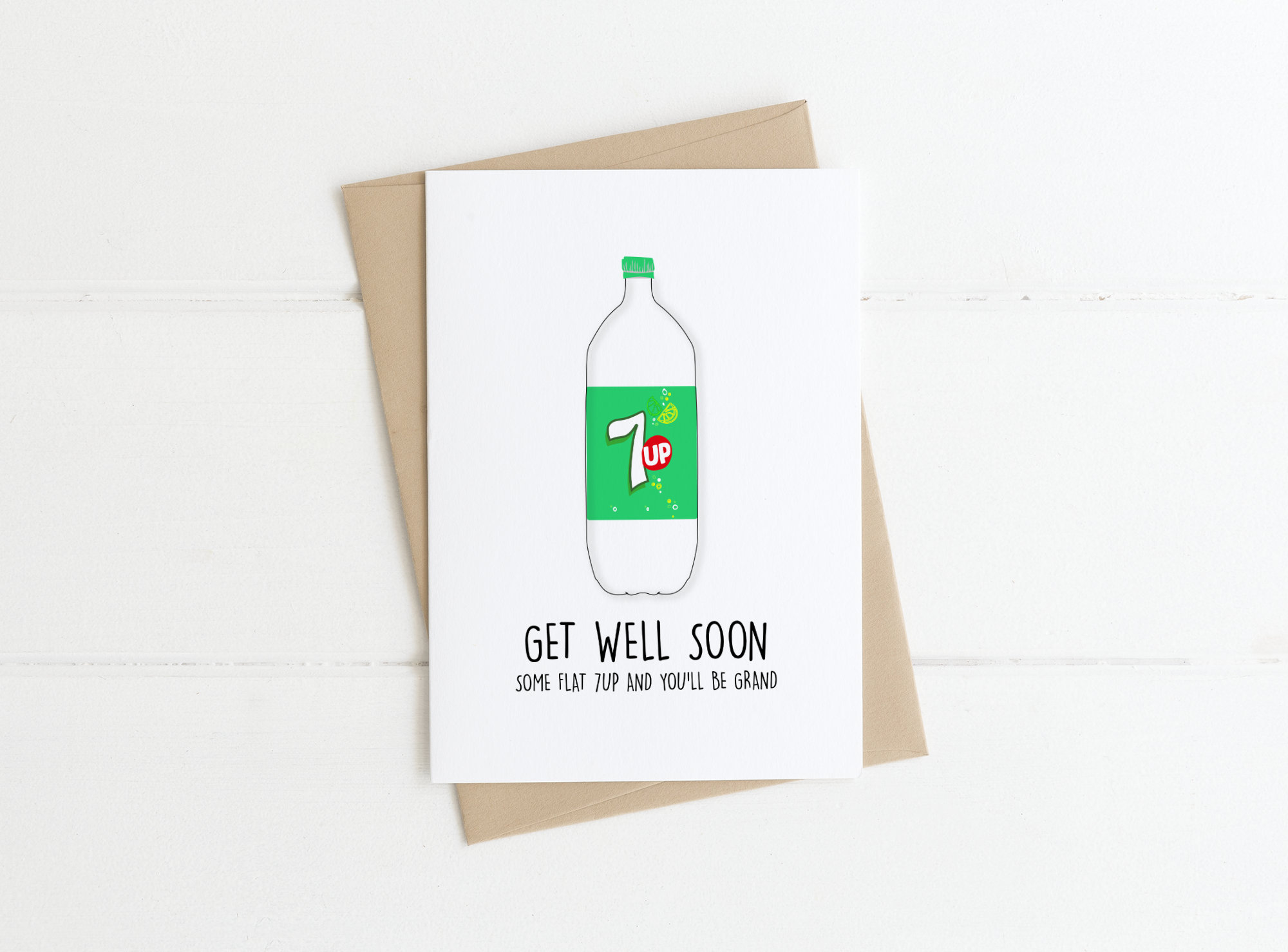 Irish Get Well Soon Card some Flat 7up You'll Be Grand Irish Cards, Get ...