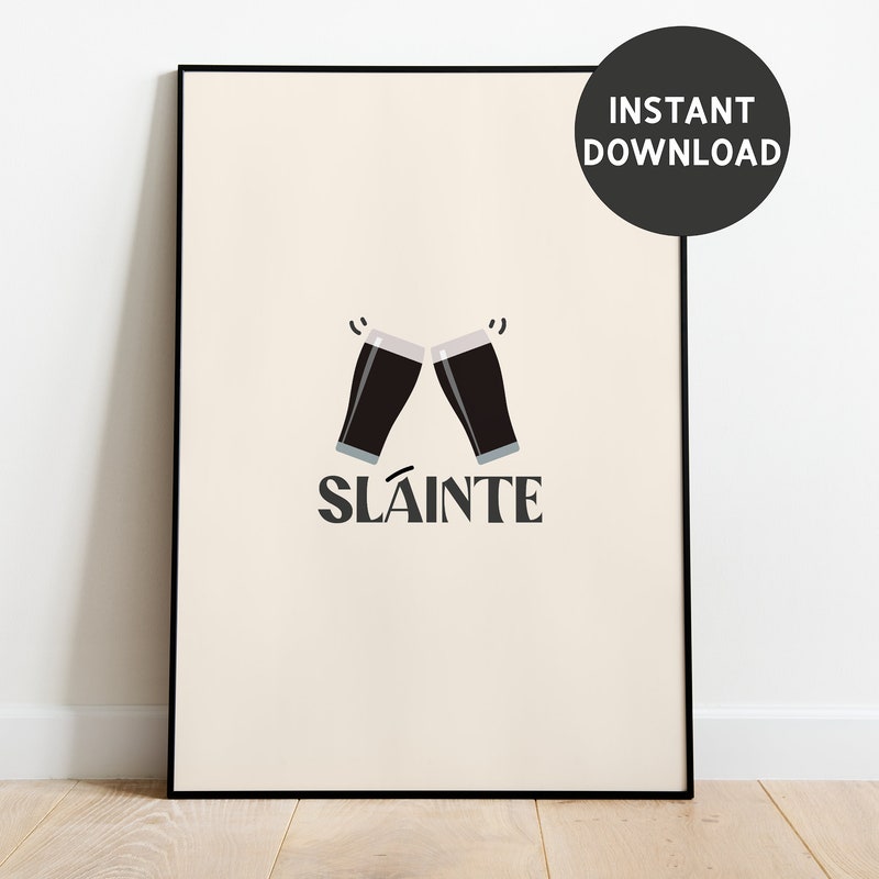 Slainte Print - Etsy