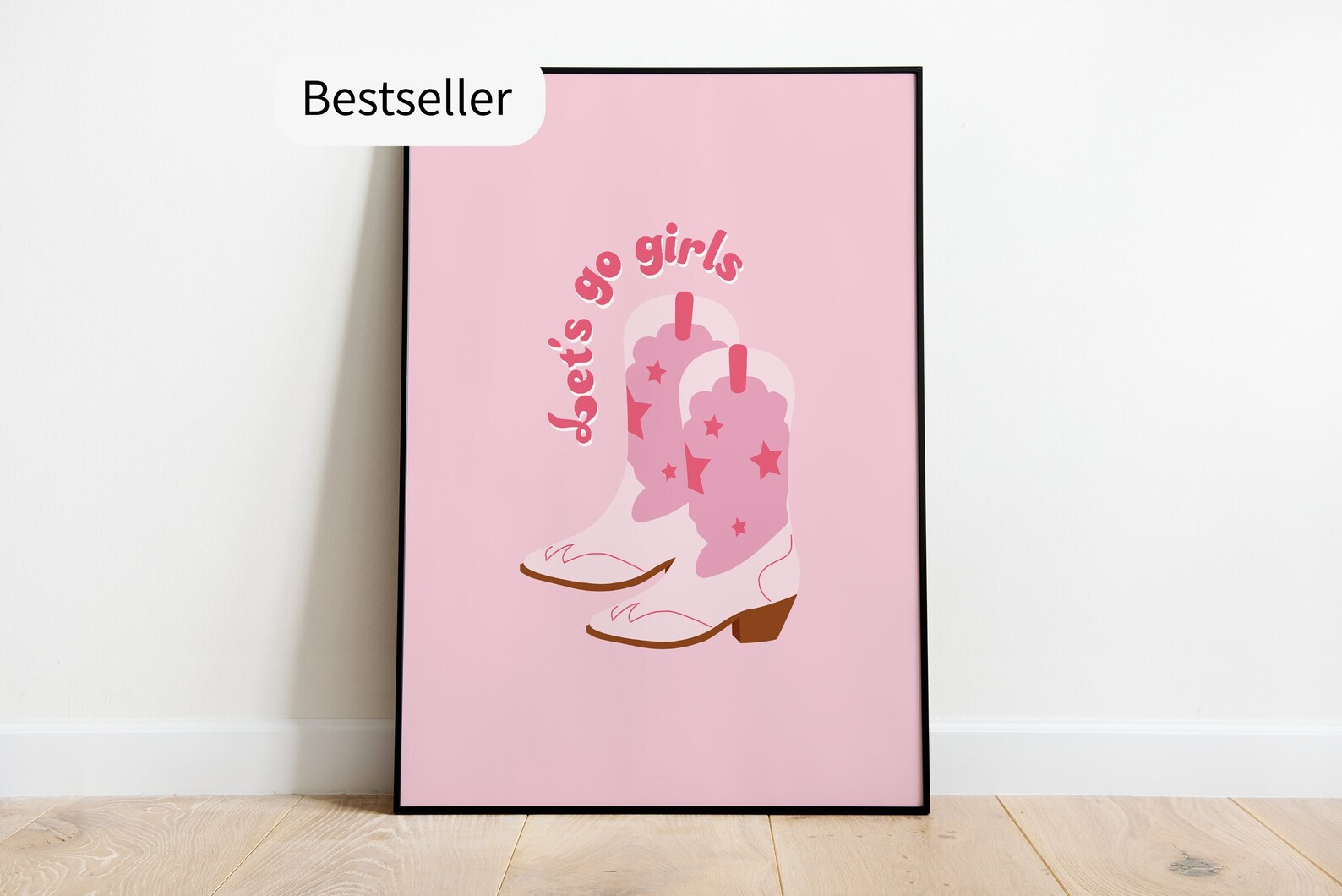COWGIRL BOOTS Poster Print A3 A4 A5 Irish Prints, Home Decor, Poster ...