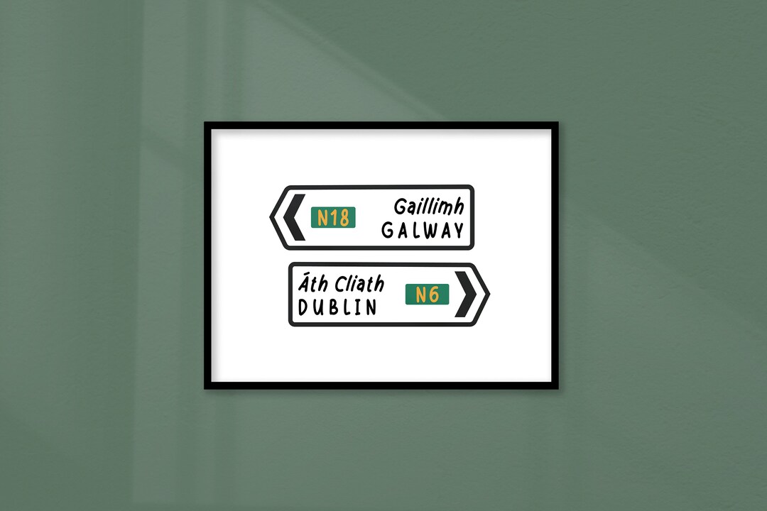 CUSTOM ROADSIGN Print (personalised) A4 A5 8x10" | Irish Gifts, Funky ...