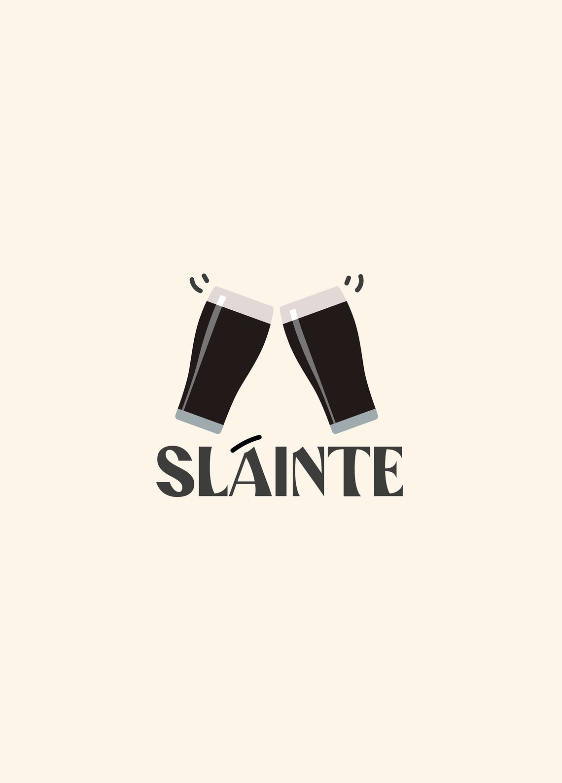 Sláinte Print A4 A5 A6 Print Irish Gifts Funky Home - Etsy