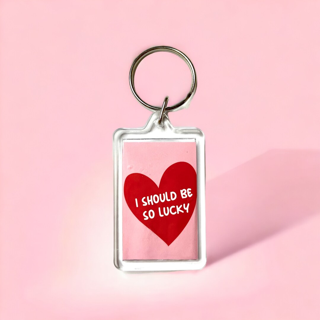 Funky Art Keychain BE SO LUCKY Irish Prints Irish Artwork Funny funky-art-keychain-be-so-lucky-irish-prints-irish-artwork-funny