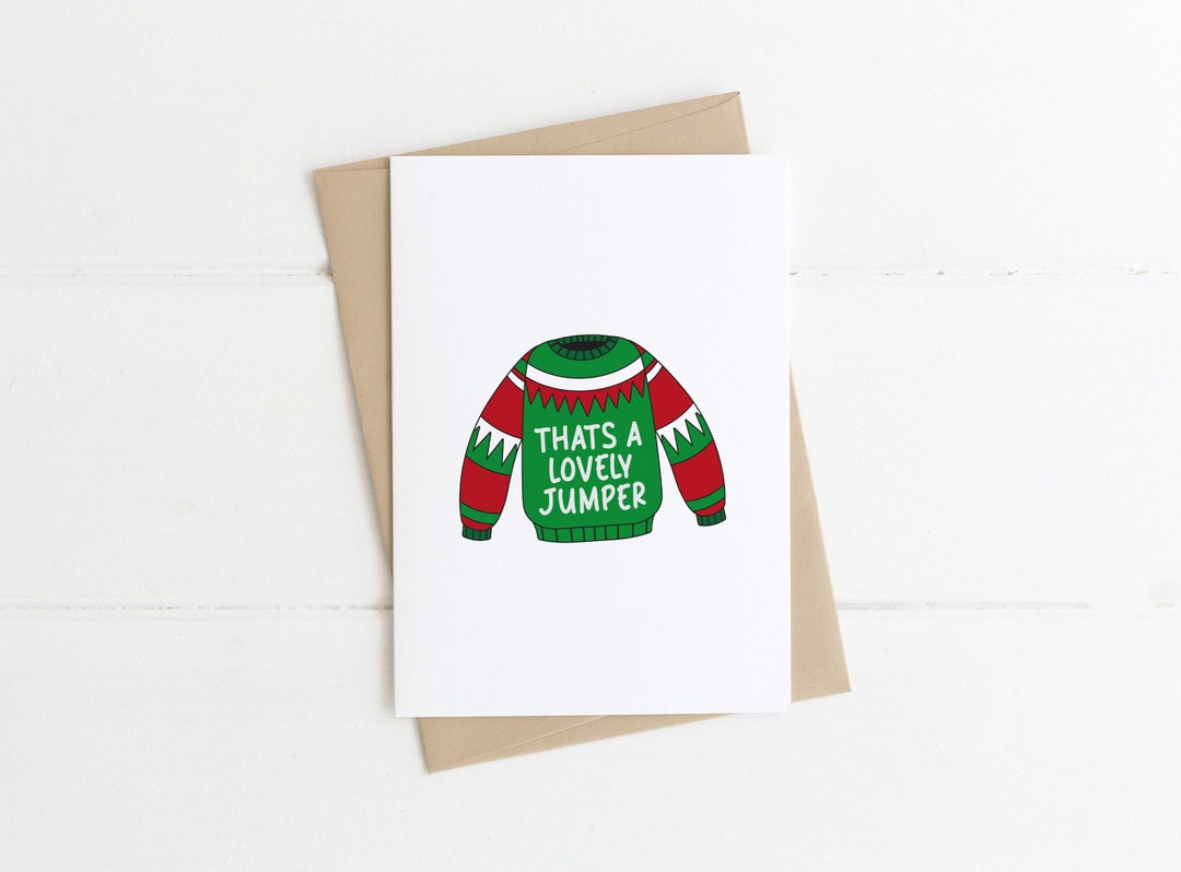 Christmas Card | LOVELY JUMPER - Irish Christmas Card, Irish Card ...