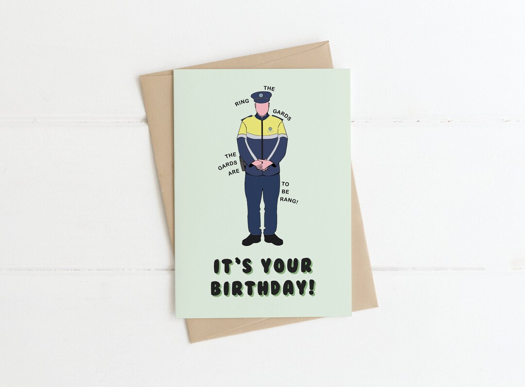 Birthday Card - RING THE GUARDS | Funny Birthday Card, Irish Cards ...