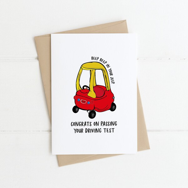Funny Passing Driving Test Card - Etsy Funny Passing Driving Test Card - Etsy