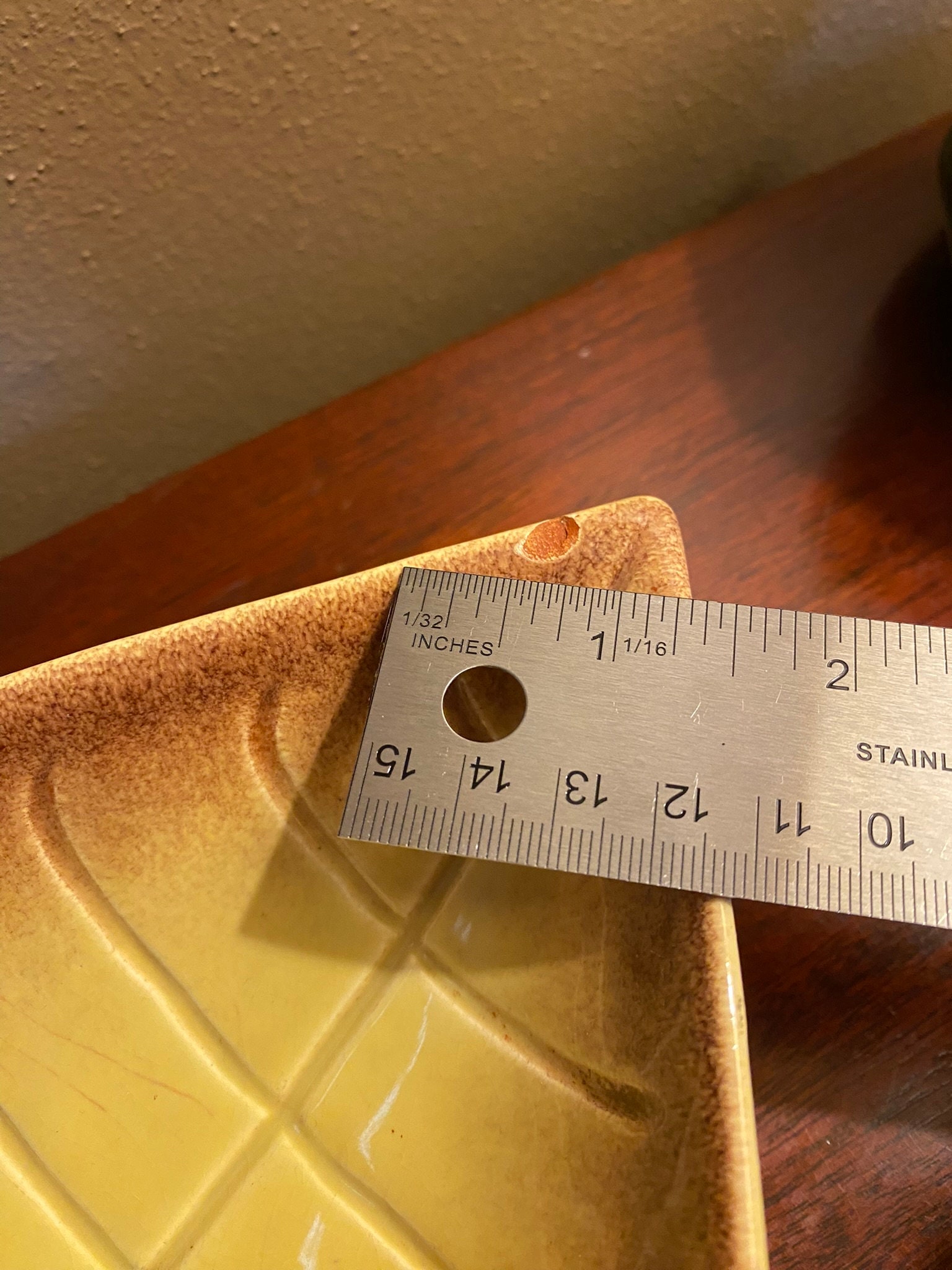 Vintage Royal Haeger Yellow & Brown Pottery Leaf Serving/display Bowl ...