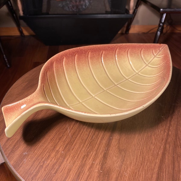 Bowl Brown Leaf Usa - Etsy