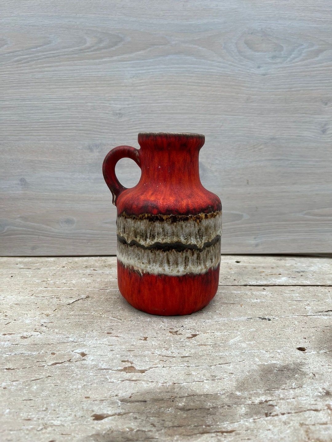 Rare Scheurich Vase 414 18 W. Germany Pottery Retro Vintage Designer ...