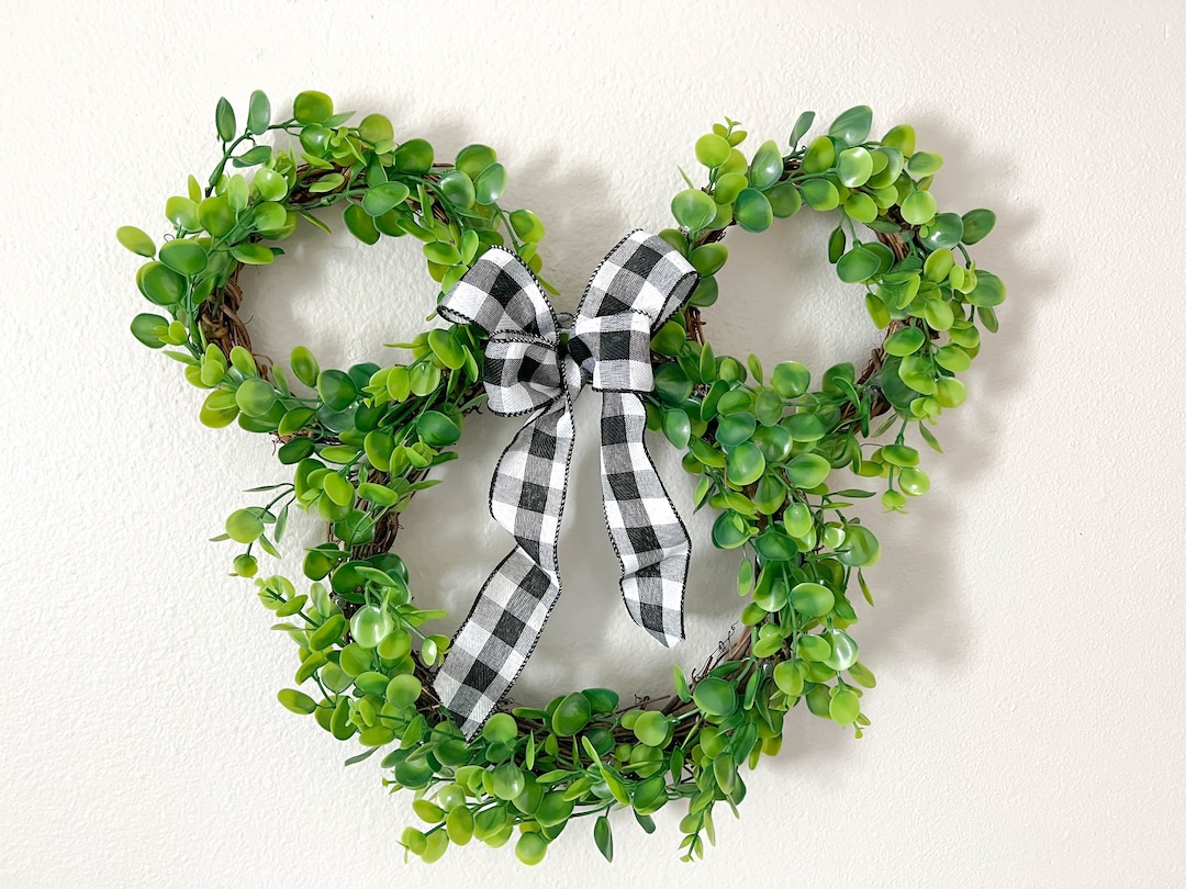 Mickey Mouse Eucalyptus Wreath - Etsy