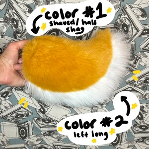 NEW COLORS** CUSTOM Two Color Fursuit Nub Tail—short Costume Cosplay ...