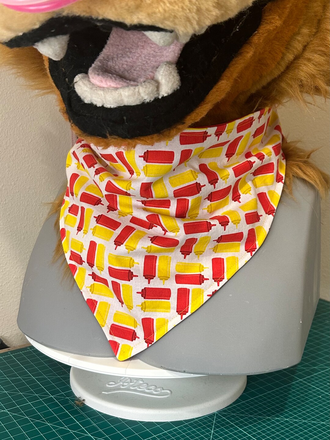 Ketchup and Mustard Fursuit Bandana - Costume Cosplay Accessories - Etsy