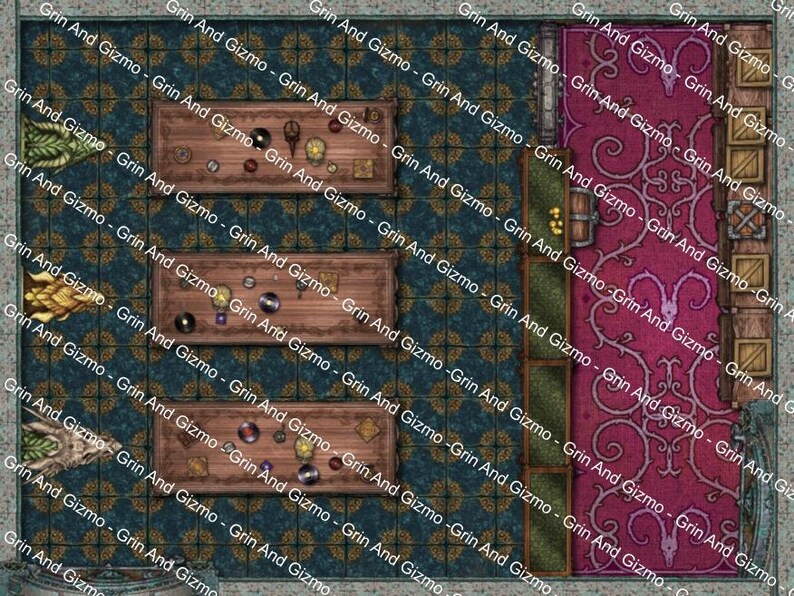 Shops and Market Battle Map Set - Etsy